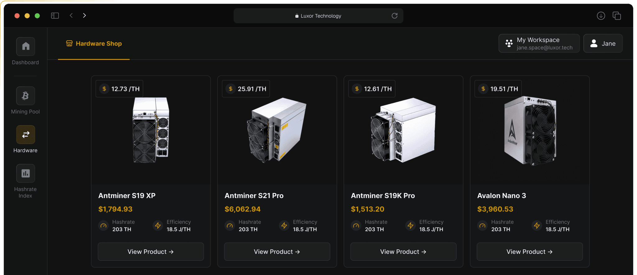 Luxor Technology | The Full Stack Mining Experience